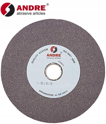 Ściernica ceramiczna tarcza T1-A 150x20x20 95A60KVT-35 elektrokorund ...